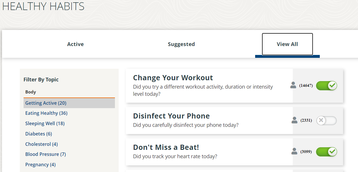 How Do I Add a New Healthy Habits Tracker to My Dashboard? – Personify ...